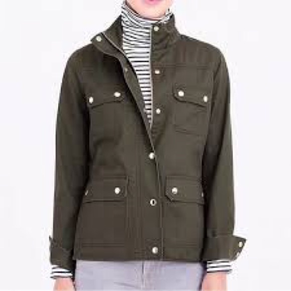 J. Crew Factory | Jackets & Coats | Jcrew Factory Women S Olive Resin ...